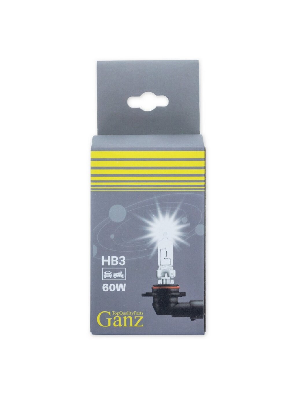 Лампа галогенная Ganz GIP06022 HB3 12V 60W, 1 шт.