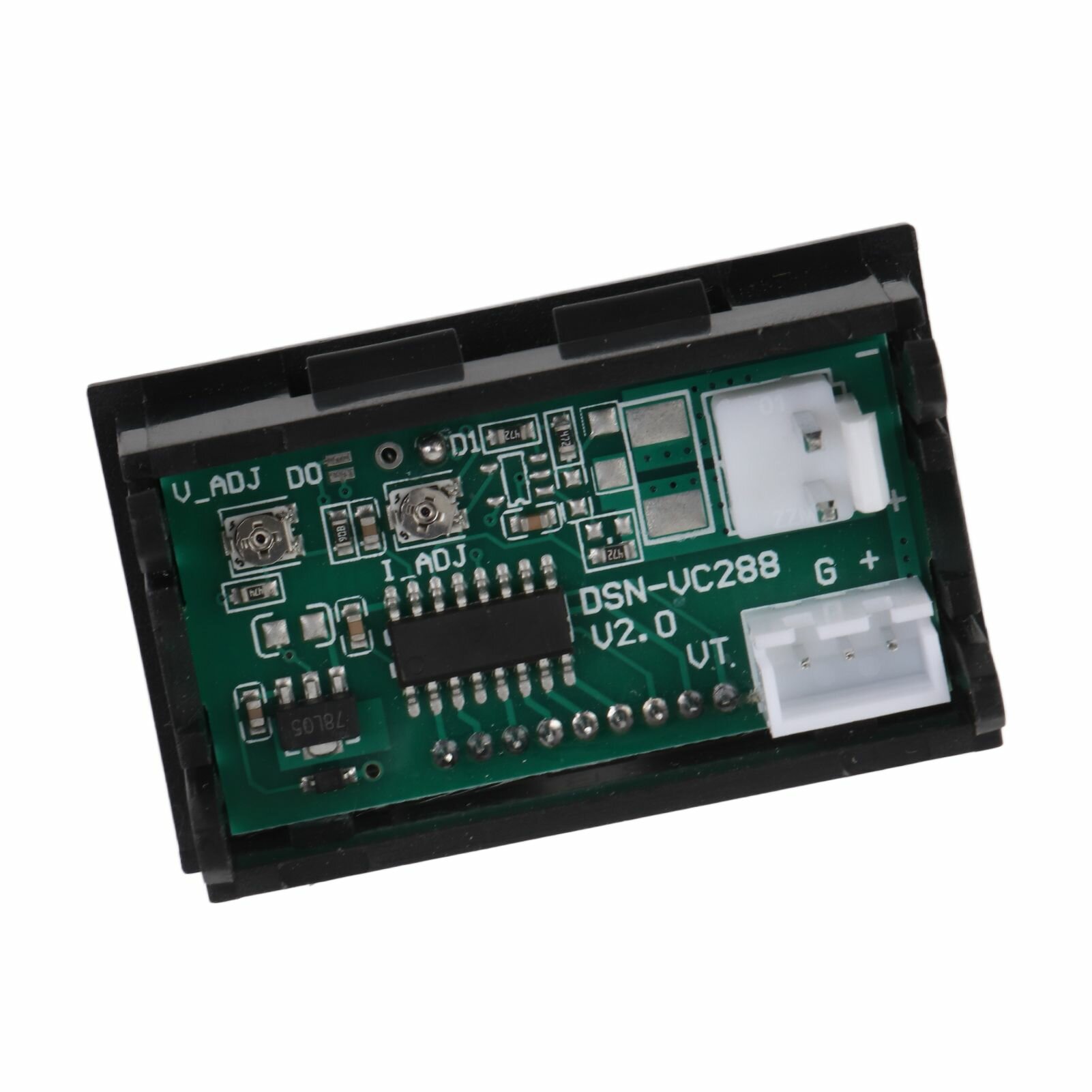 Цифровой вольтметр со светодиодной подсветкой, красный и синий, двойной дисплей, цифровой вольтметр, амперметр от DC0 до 100 В, 50 А