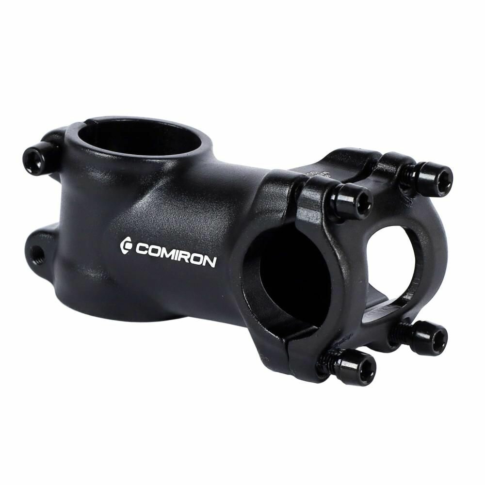 Вынос руля Logan CN-A6938 Кованый Алюминий 31.8, длина 70мм, высота 40мм матовый чёрный, ISO4210-M