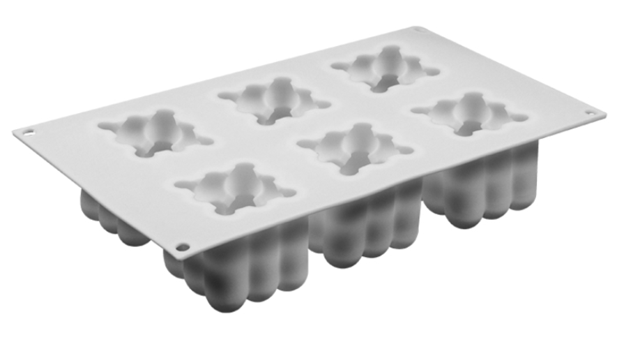 3D форма силикон выпечка мусс торт квадратный пузырь DIY печь безопасная без приклеивания Брауни десерт форма торт лоток