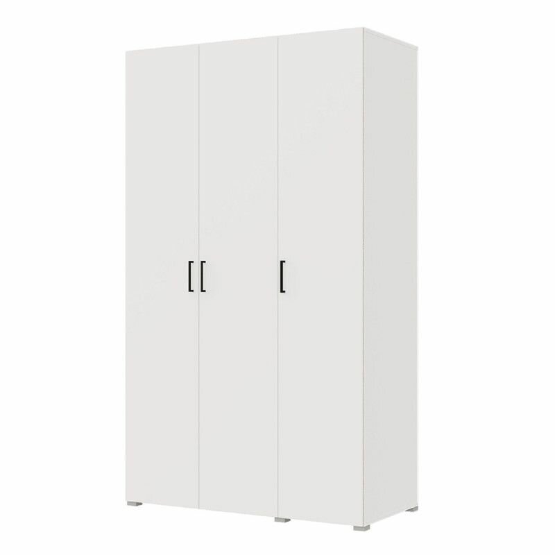 Шкаф 3ств 1350 Бостон, цвет Белый (2 ящика+полки М+штанга)