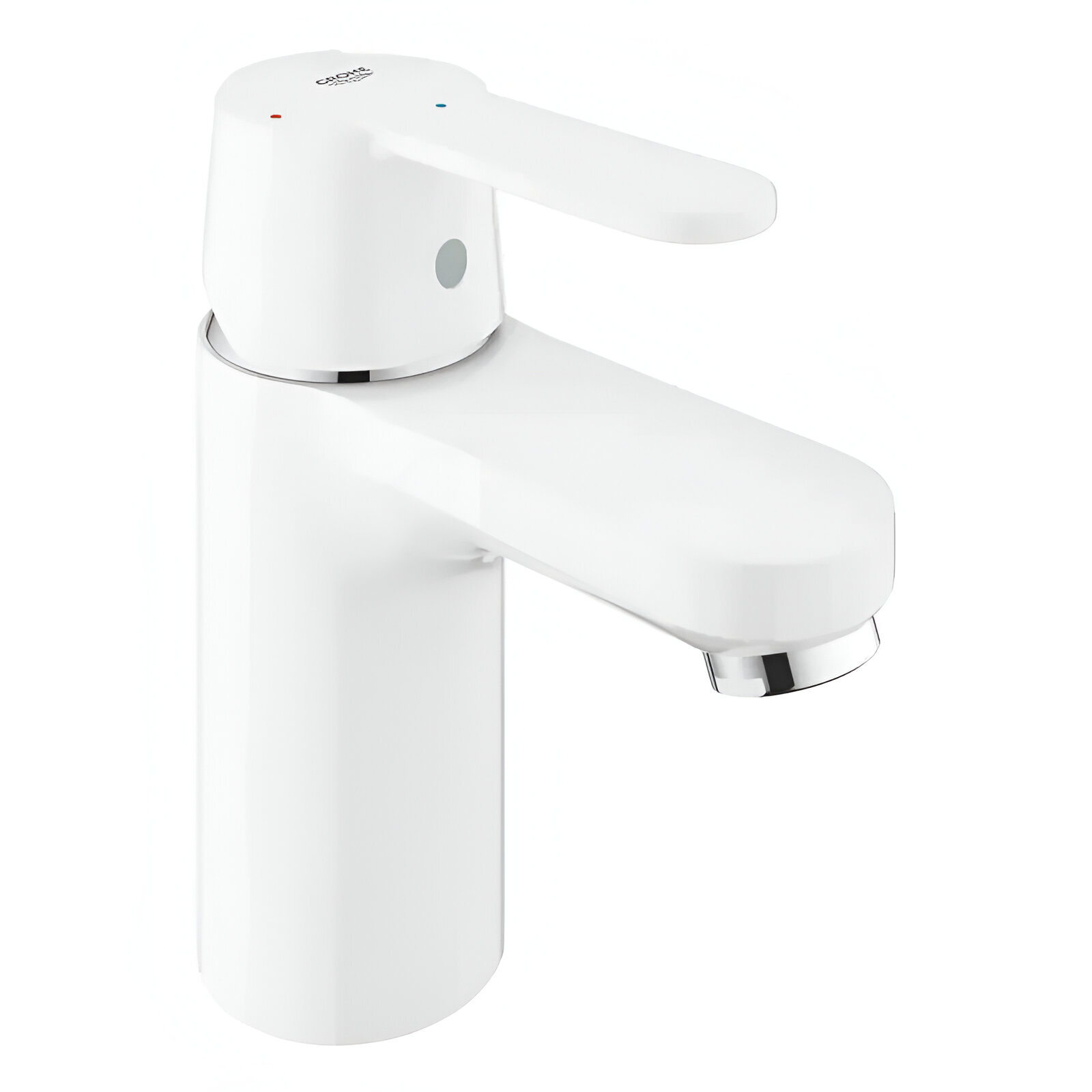 Смеситель для раковины GROHE Get с нажимным донным клапаном, белая луна (23586LS0)