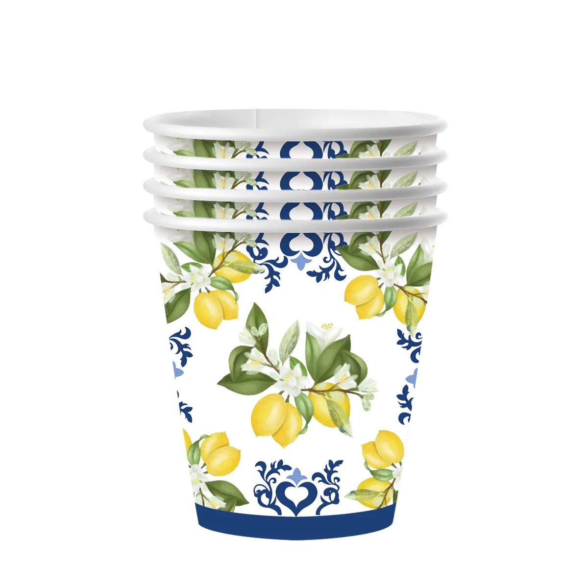 Одноразовый набор для вечеринки "Капри Лимон" Cups-10Pcs