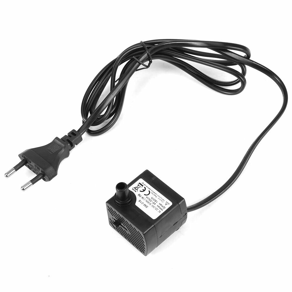 Миниатюрный сверхтихий погружной водяной насос для пруда, аквариума, фонтана (-)