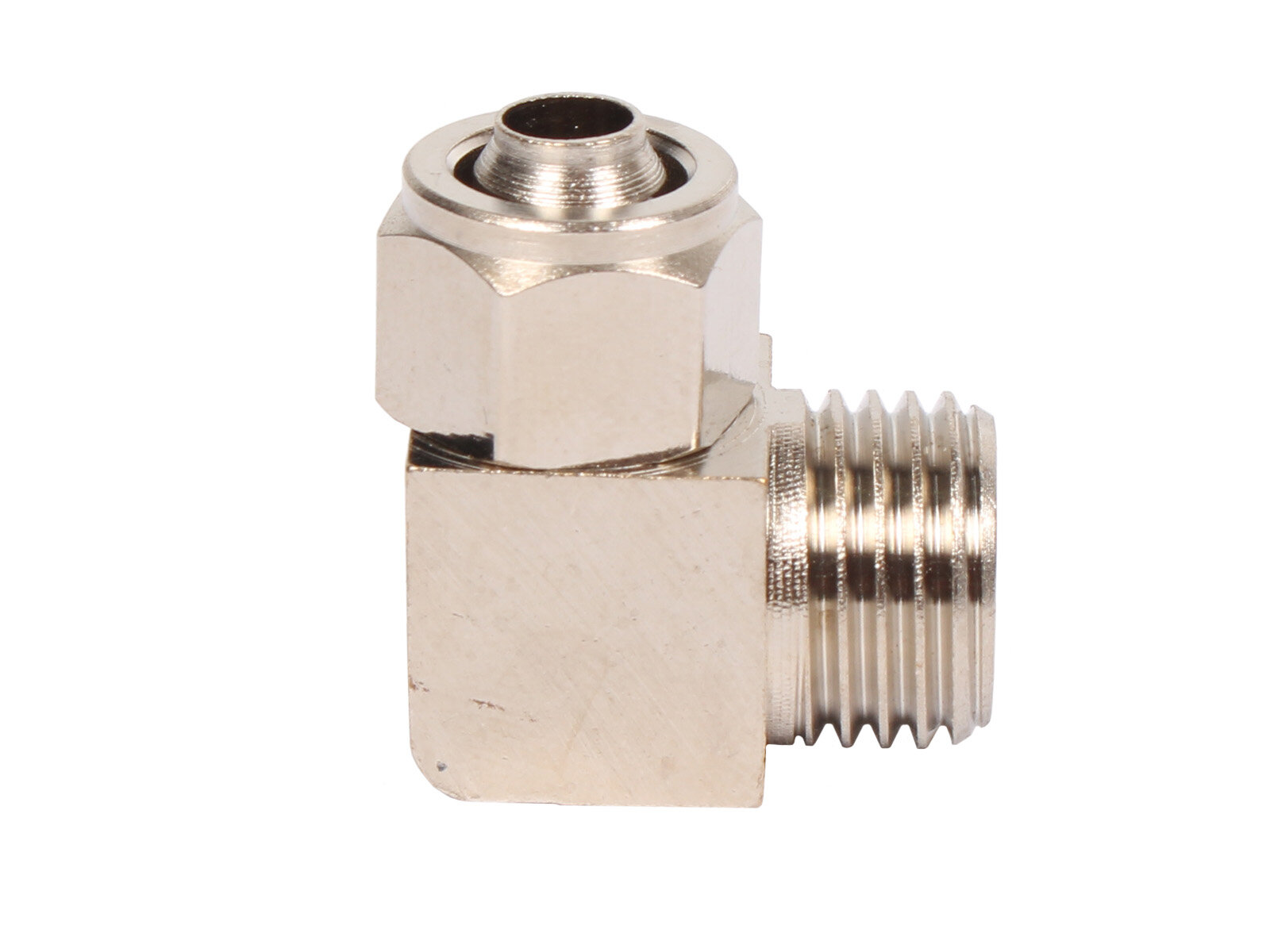 Фитинг угловой с внешней резьбой и накидной гайкой KPL8-02-1/4