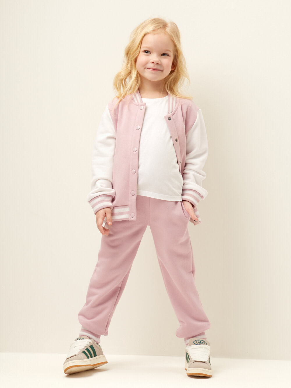 Брюки спортивные КР 400782/розовый лед