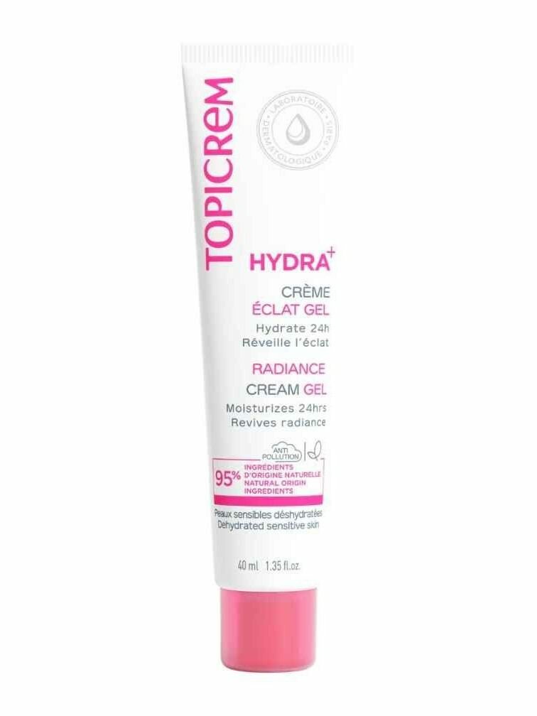 Топикрем Hydra+ Гель-крем для сияния кожи 40 мл