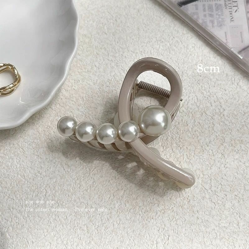 Краб для волос FreshStyle Змея серо-коричневая 13 см