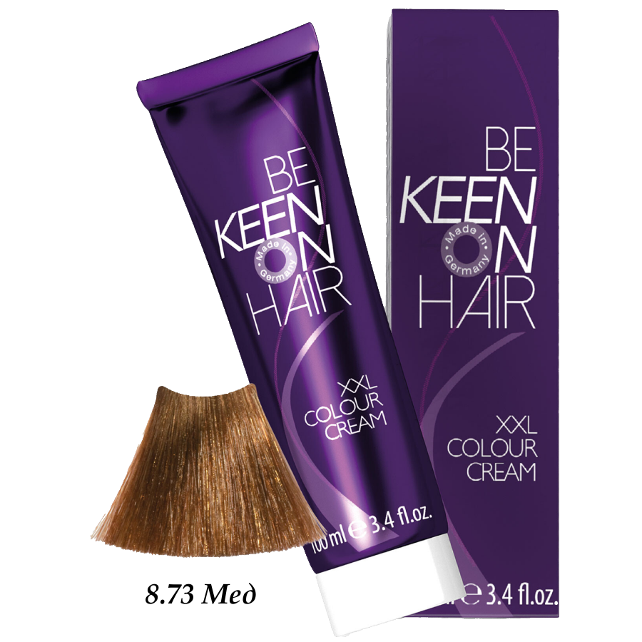 KEEN Крем-краска для волос 8.73 Мед/Honig Профессиональная краска KEEN COLOUR CREAM, 100мл