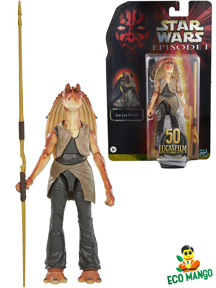 Фигурка Hasbro Star Wars Джар Джа Бинкс 15см, Черная серия 50-летие Lucasfilm
