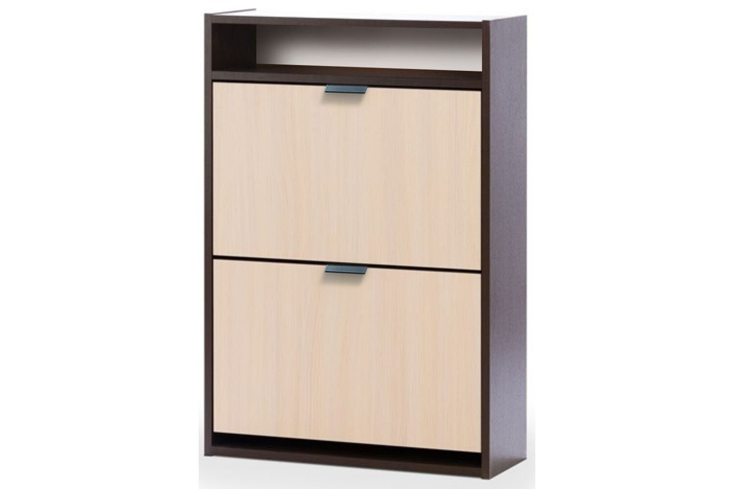 Обувница Вентал К-2 Венге/Беленый дуб Размеры: Высота 880мм Глубина 225мм Ширина 604мм