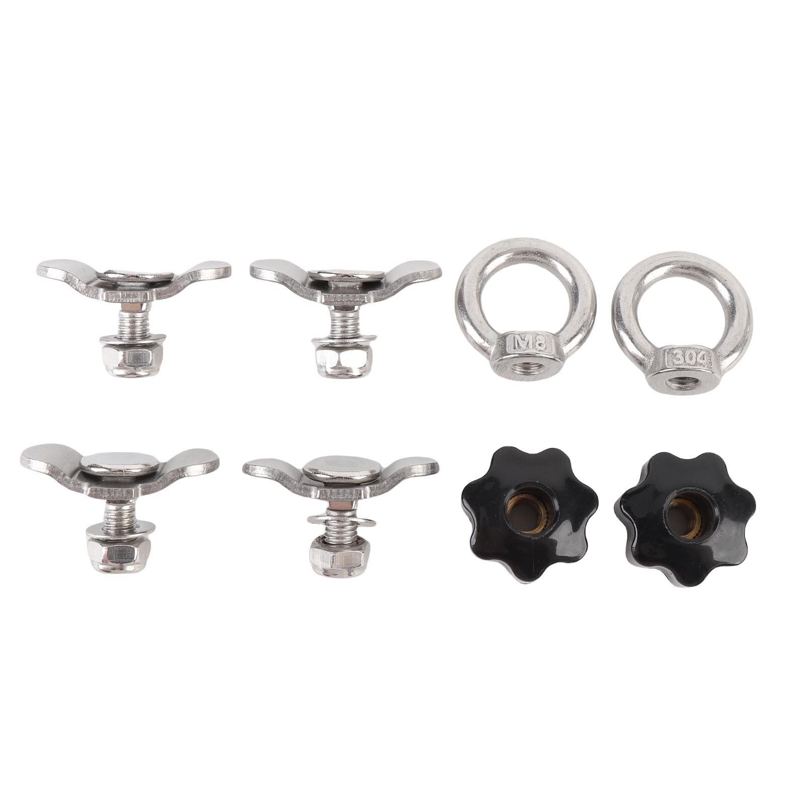 Комплект резьбовых шпилек с двойным креплением из нержавеющей стали M8x25 мм, усиленный резьбовой фитинг для кузова грузовика, пикапа, автодома, квадроцикла.