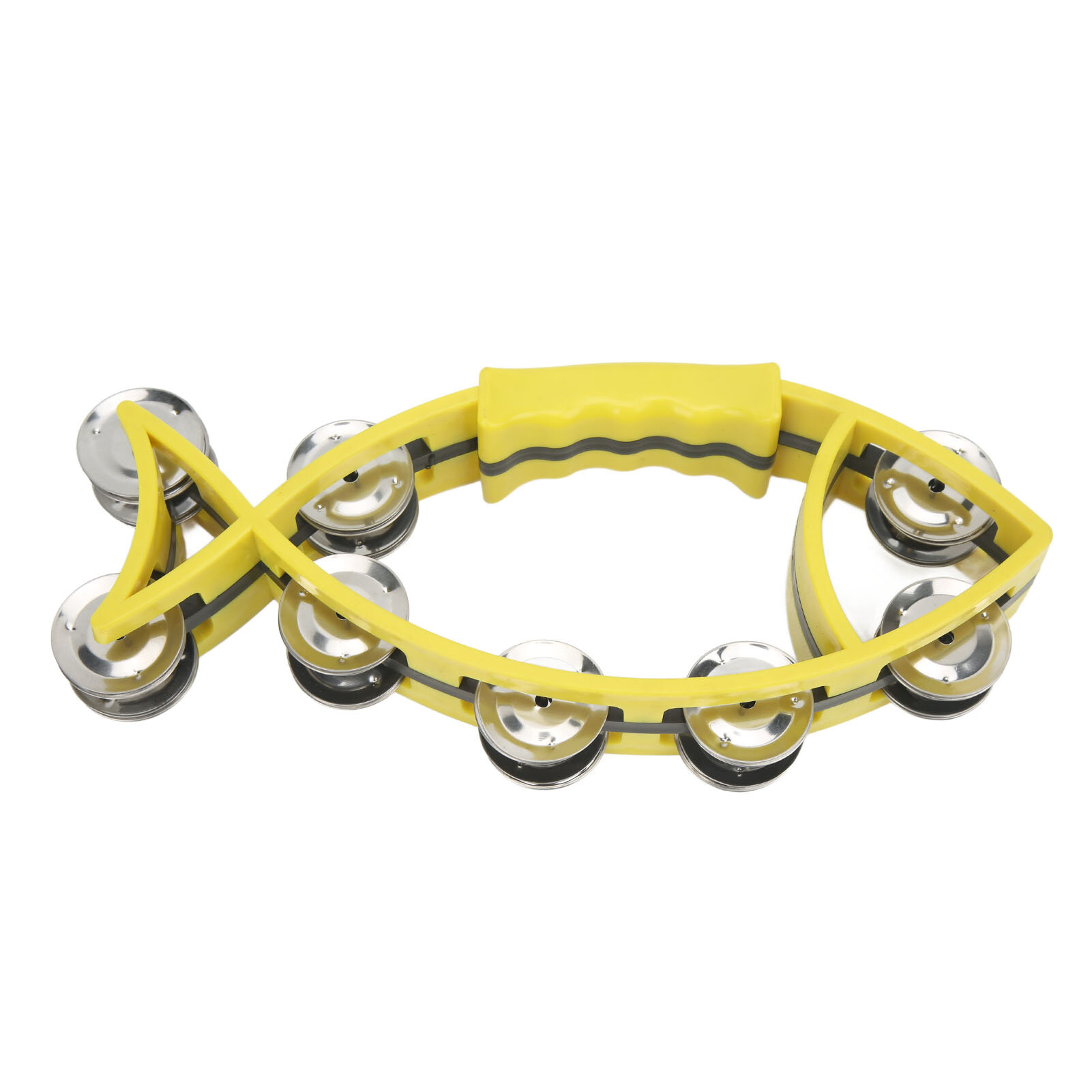 Рыба в форме двойного ряда джинглов перкуссия для детей в детском саду раннее образование желтое