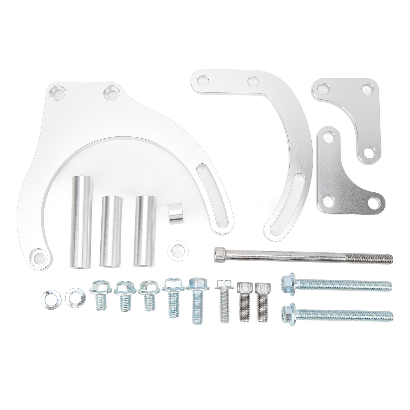 Монтажный Кронштейн Насоса Гидроусилителя Рулевого Управления Прочный Надежный Комплект Для Замены Двигателей Chevy Big Block BBC Silver