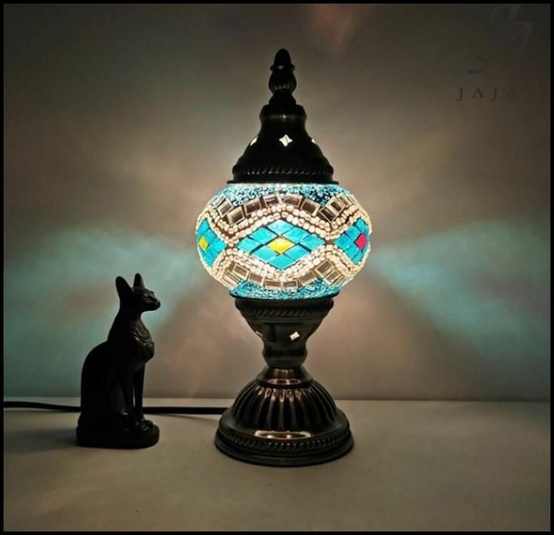 Светильник настольный с восточной мозаикой, 12х36 см, MARMAM-LIGHT