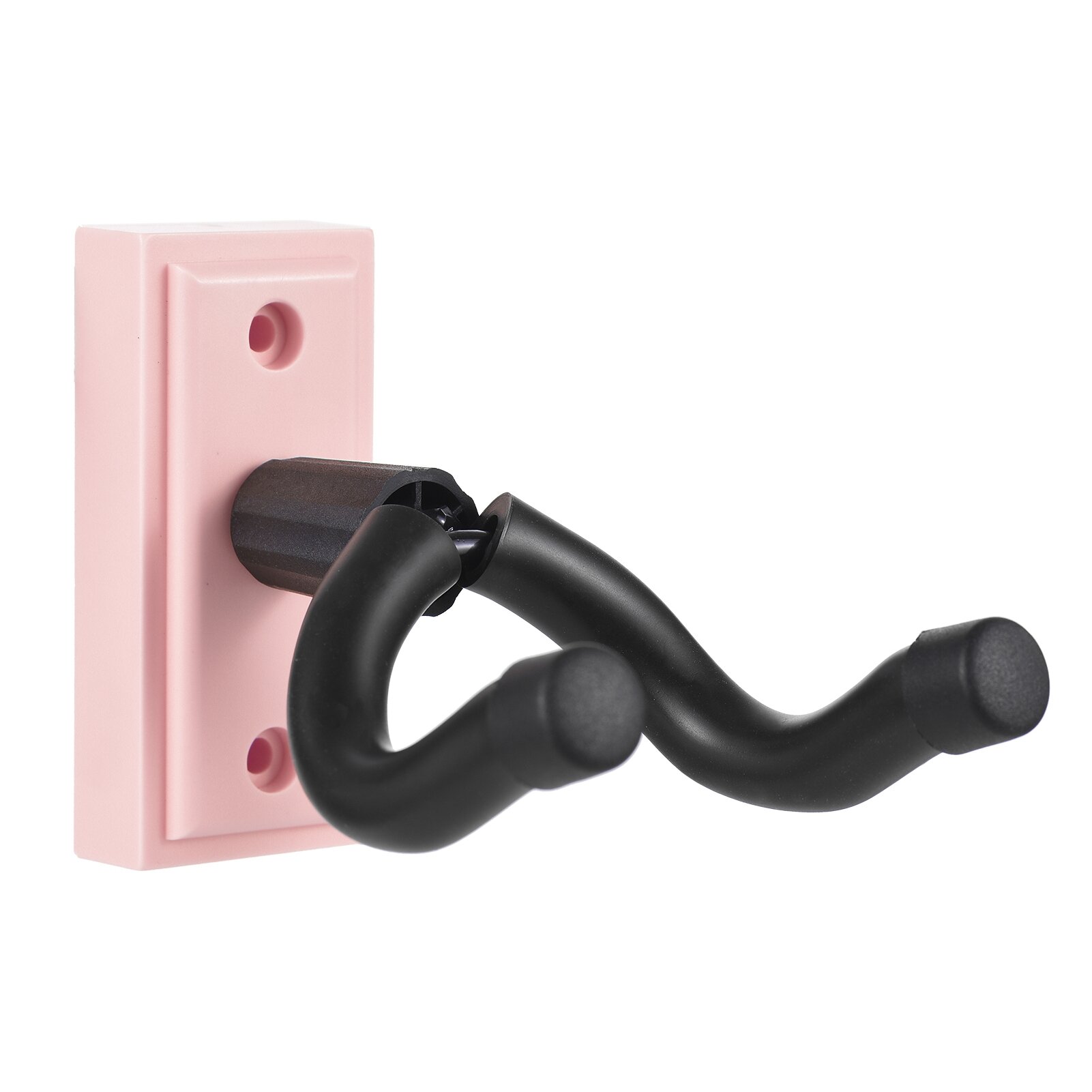 Guitar Wall Mount Hanger Hook Solid Sturdy Black Metal Holder Multifunction for All Size Acoustic Electric Bass Guitars