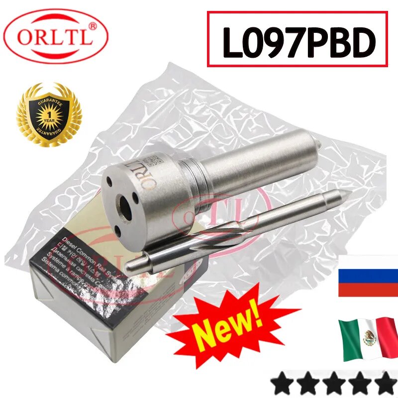 Форсунка Common Rail ORLTL L097PBD для дизельного опрыскивателя L097PBC L097PRD для HYUNDAI Terracan 33800-4X500 EJBR02801D EJBR00901Z