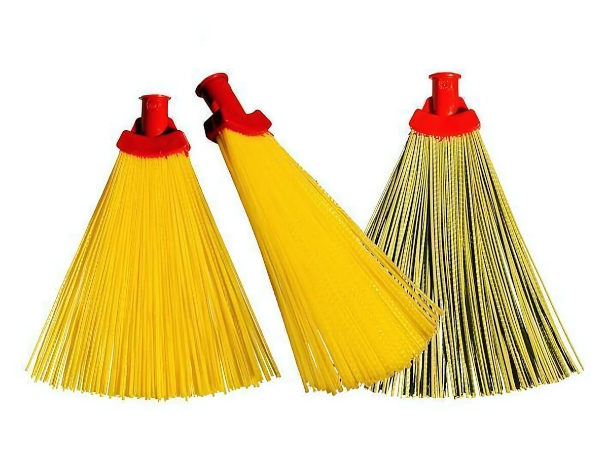 Метла веерная уличная 26*34см, пластиковая, для быстрой уборки