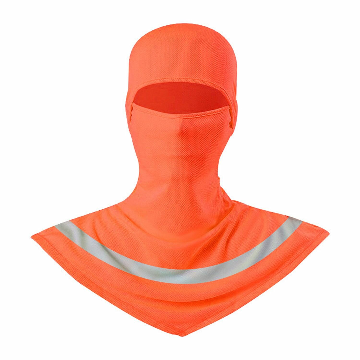 Летняя балаклава с полным покрытием лица и светоотражающей полосой для защиты от солнца