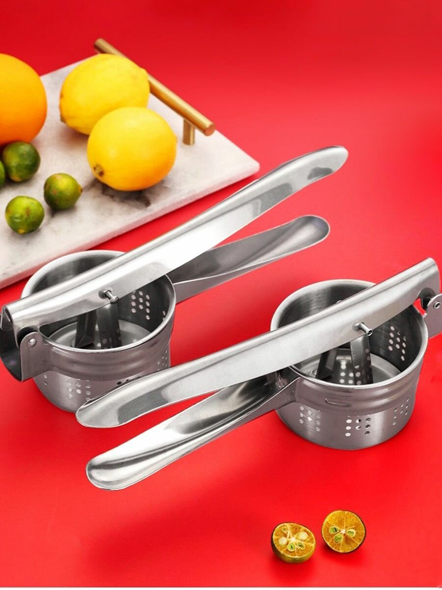 Пресс для овощей и фруктов X957, нержавеющая сталь, серый металлик