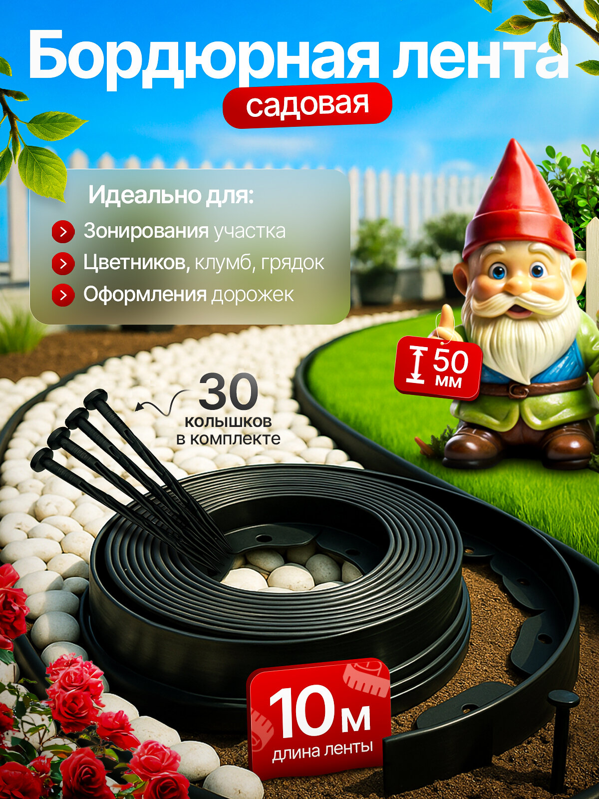 Бордюр садовый