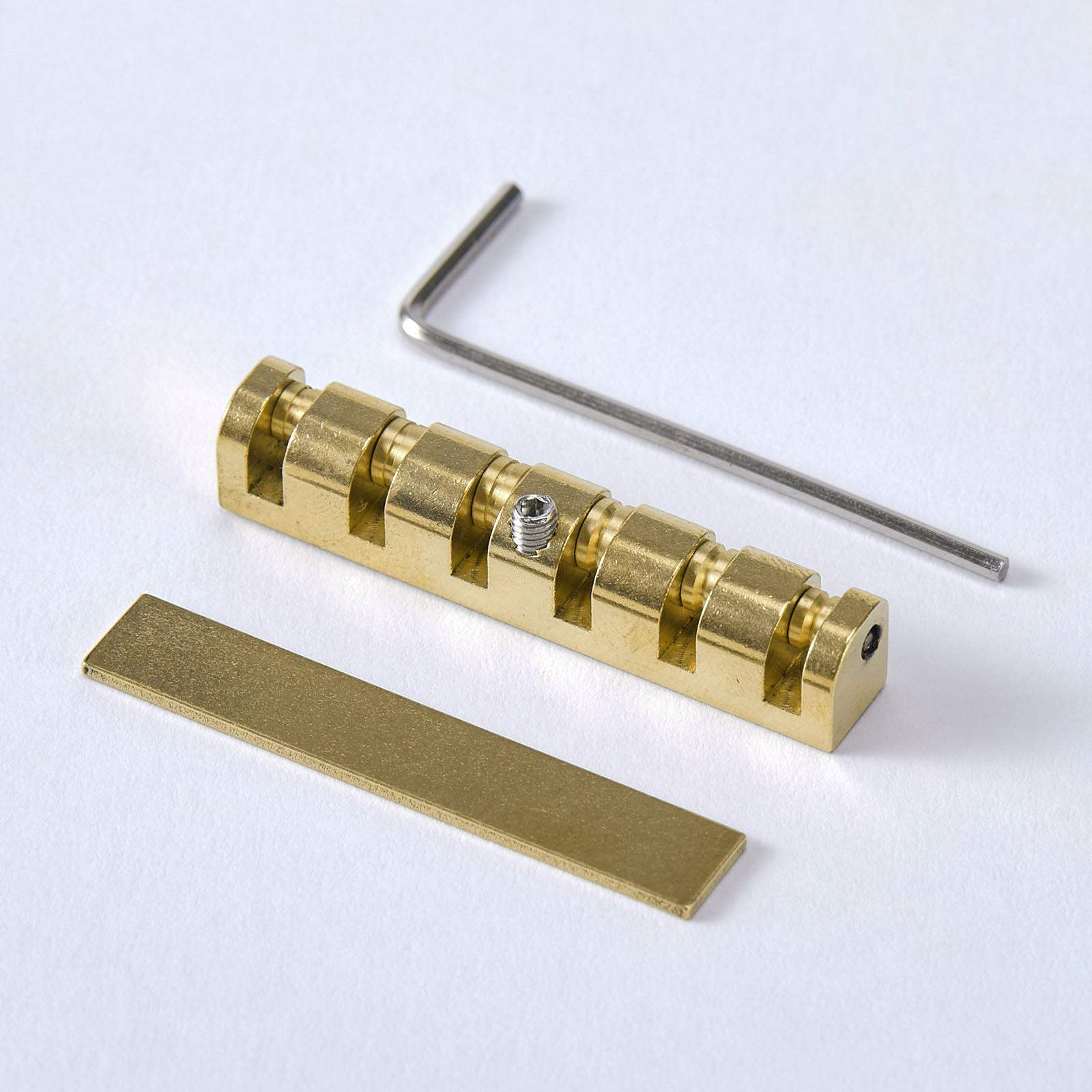 Guyker Brass-Roller-AD-43 верхний порожек для электрогитары LP/SG, латунь (43х7,5x8мм)