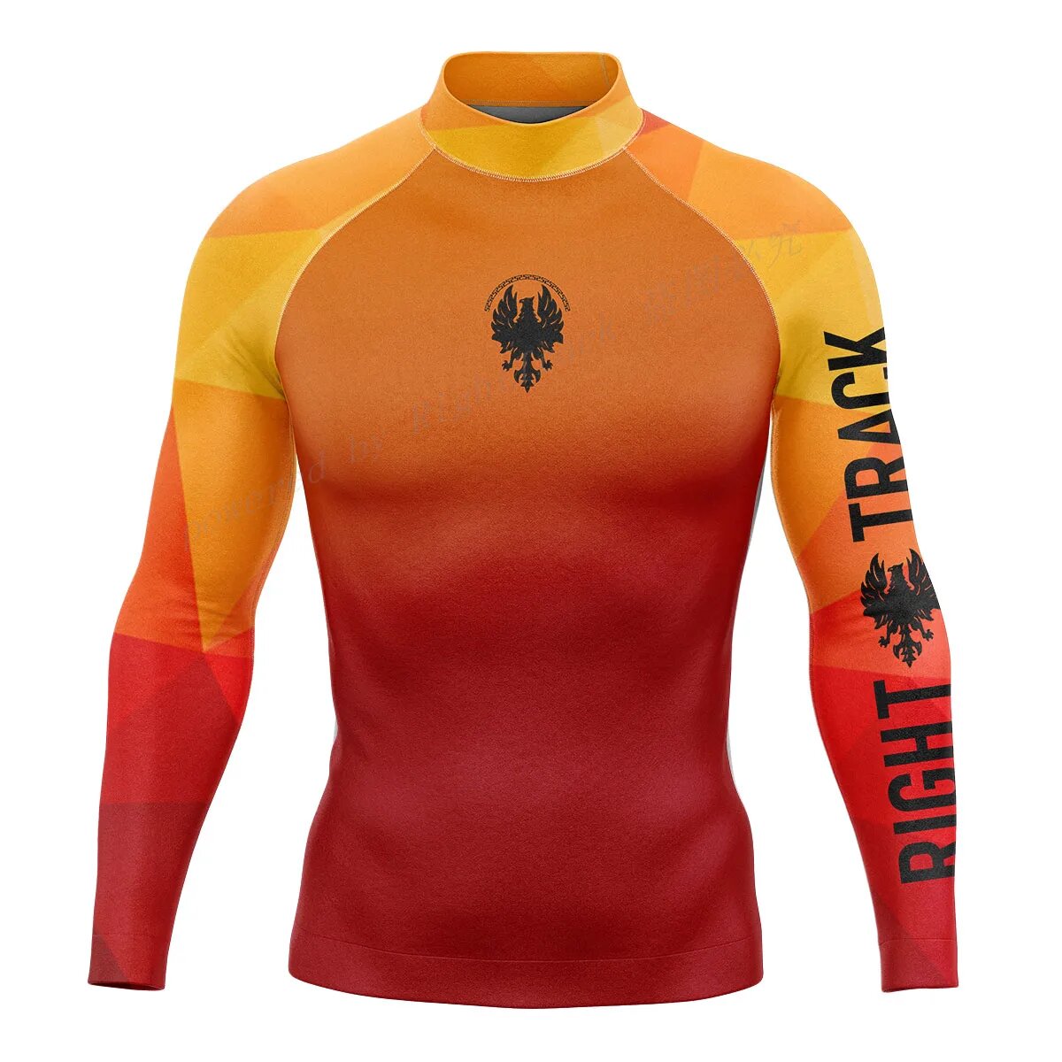 Мужская одежда для плавания, футболка для серфинга, пляжная одежда для плавания с защитой от УФ-лучей, одежда для плавания с длинным рукавом, гидрокостюм для дайвинга, летняя одежда, облегающая одежда Оранжевый, 4XL, 3