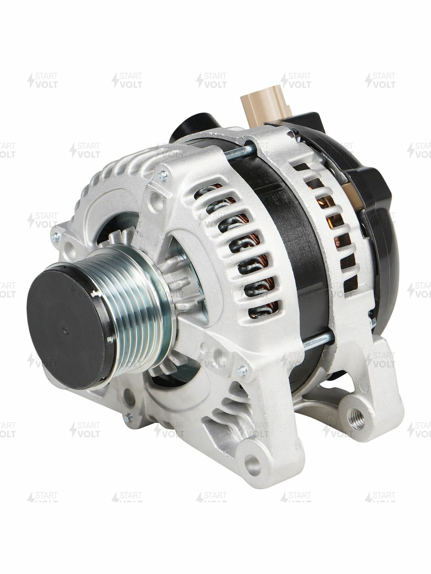 Генератор StartVolt LG1007, для Ford и Volvo, передний, серый/черный