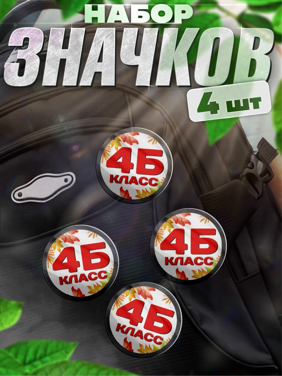 Значки на рюкзак для школьника 4 б класс