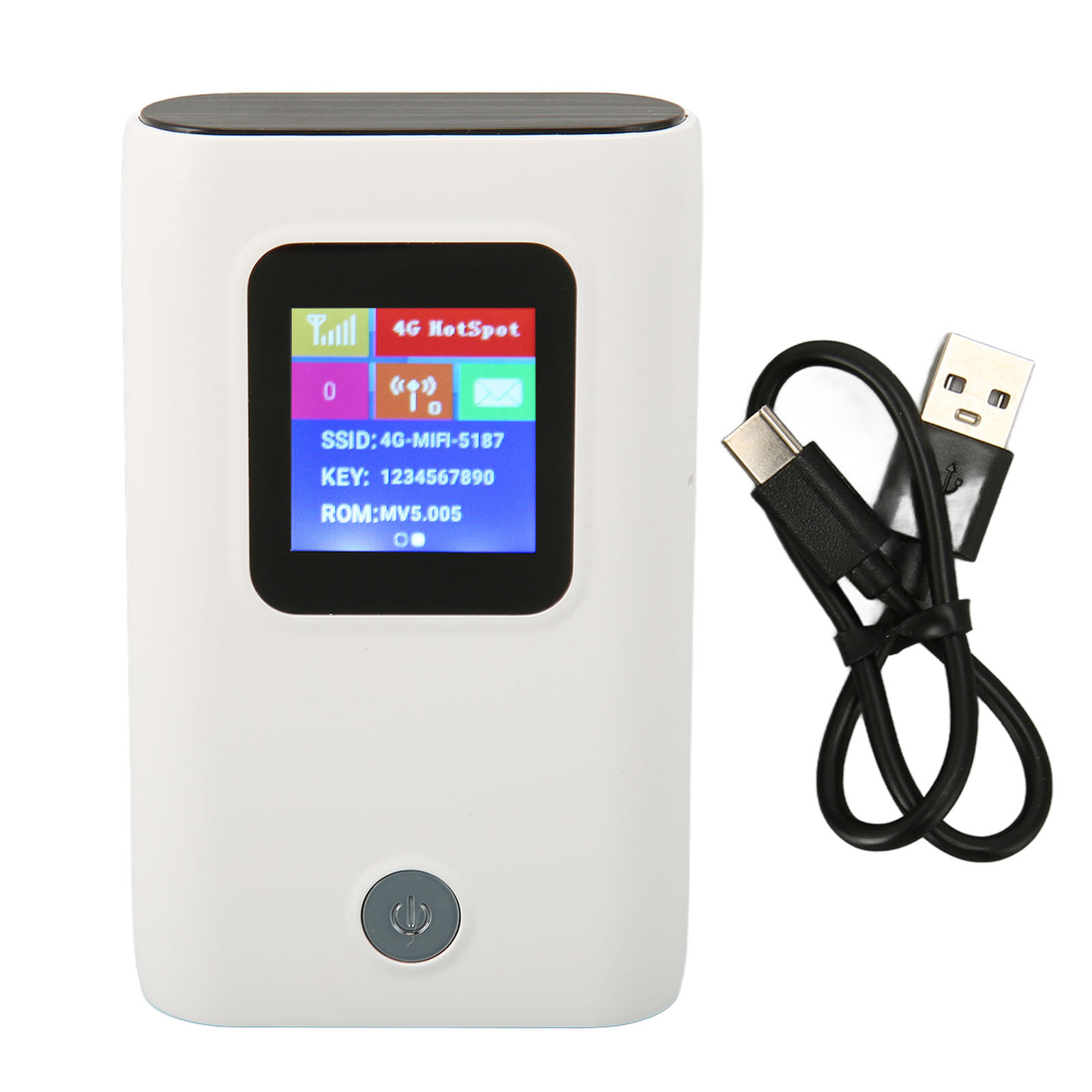 Портативная точка доступа Wi-Fi, 10 устройств, 300 Мбит/с, аккумулятор 6000 мАч, цветной экран, слот SIM