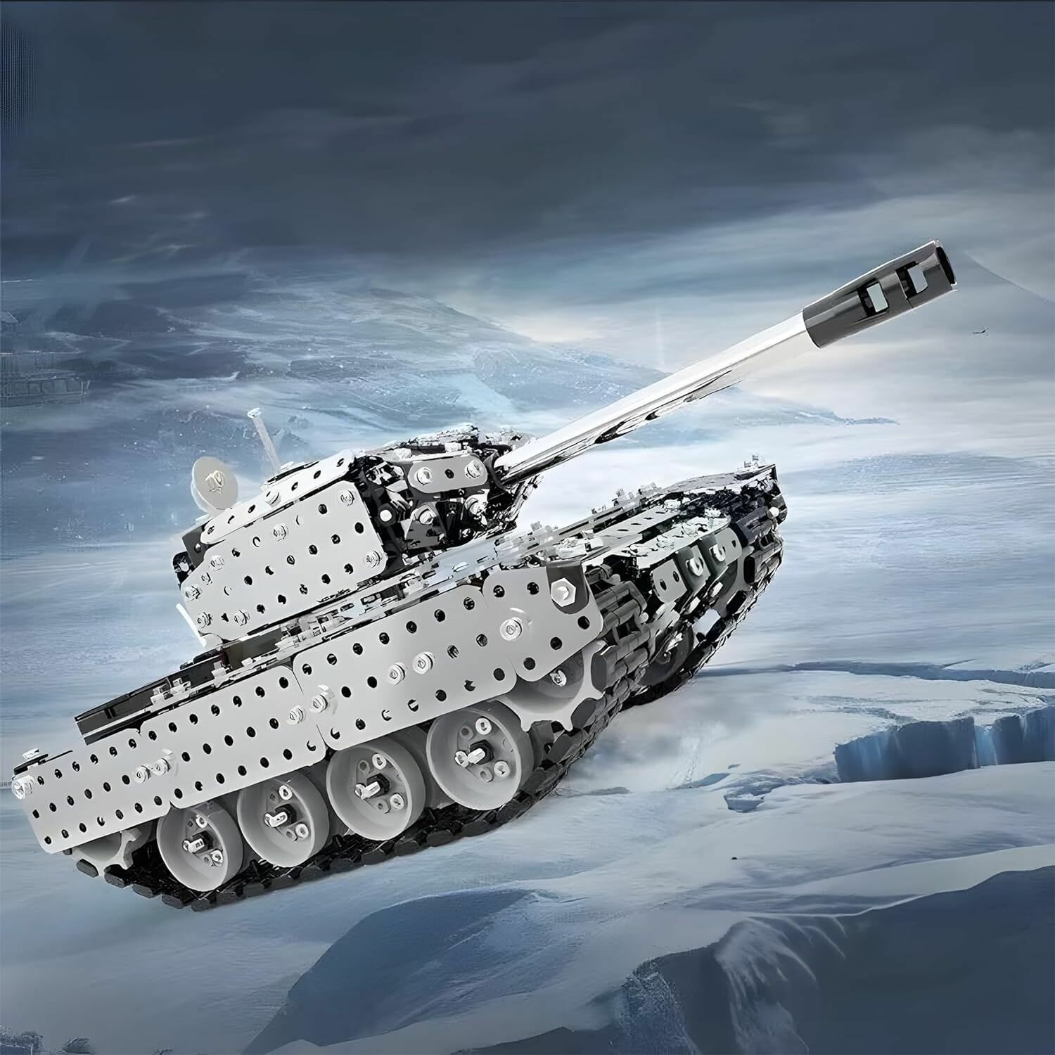 Военная 3d-модель металлического пазла-линкора