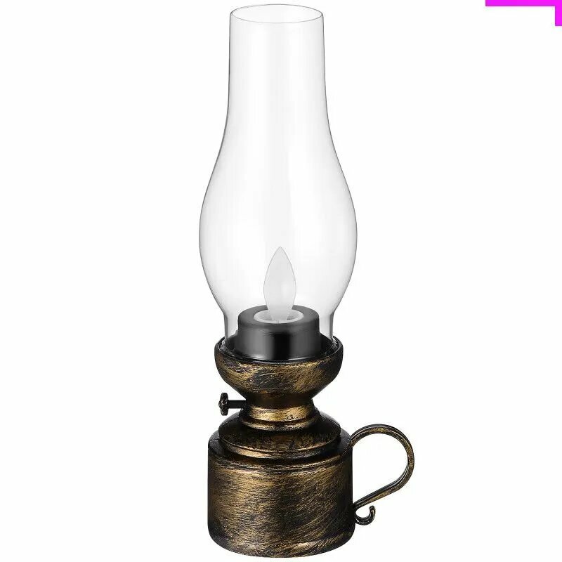 Ретро настольная лампа, электронные керосиновые свечи, фонари, LED стеклянные для офиса