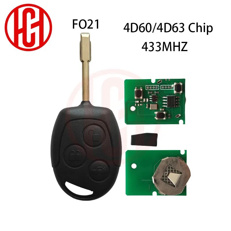 433 МГц 80 бит 4D60 4D63 чип удаленный автомобильный ключ для FORD Focus Fiesta Mondeo Fusion Transit KA 2001 2002 2004 2005 2006 2007 2008 4D63 80bits Chip