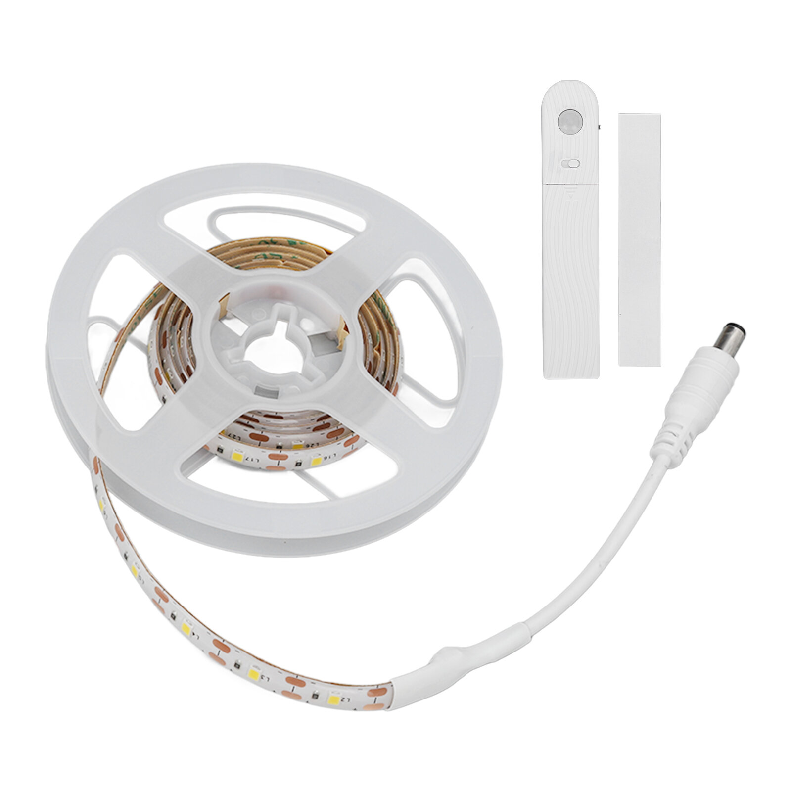 Светодиодная лента с датчиком движения, теплый белый свет 3500 К, регулируемая яркость, подсветка для зеркала для макияжа с датчиком движения для ванной комнаты и туалетного столика