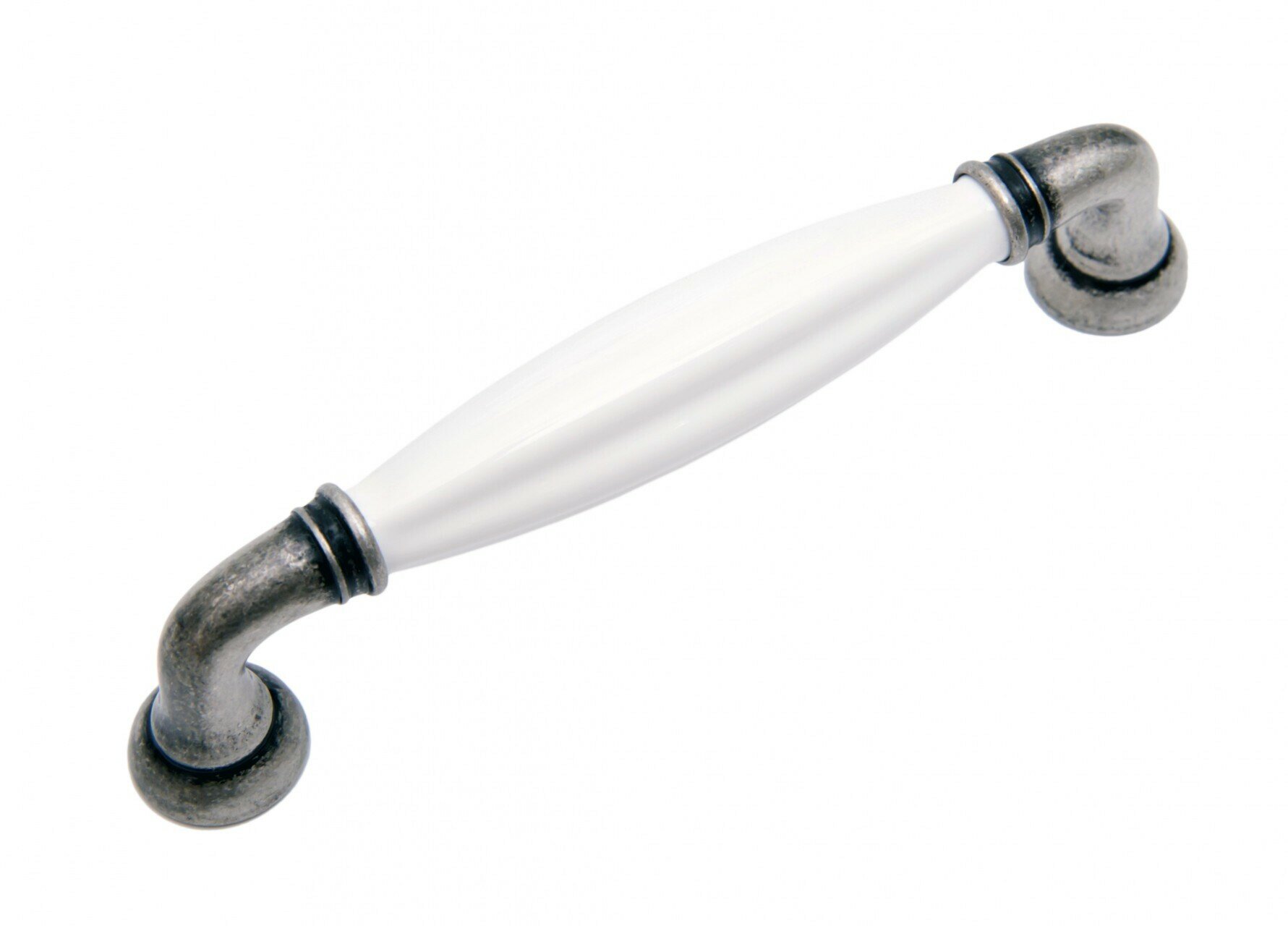 Мебельная ручка TIFFANY RS121BAZ.4/96/W, чернёный старинный цинк, w - белый