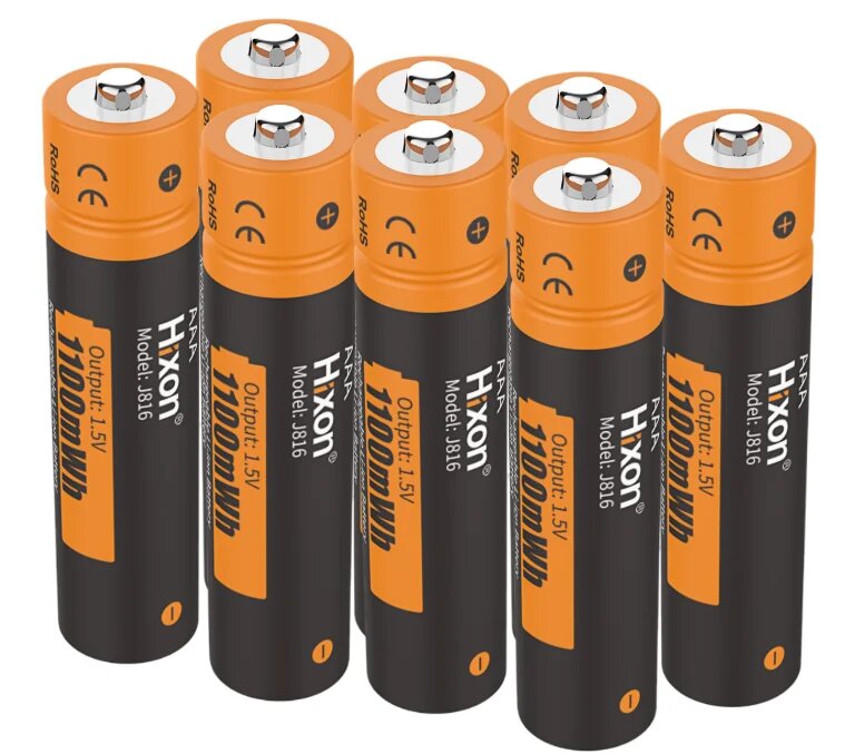 Hixon набор перезаряжаемых батареек AAA 1100 мАч для беспроводной мыши 8pc battery