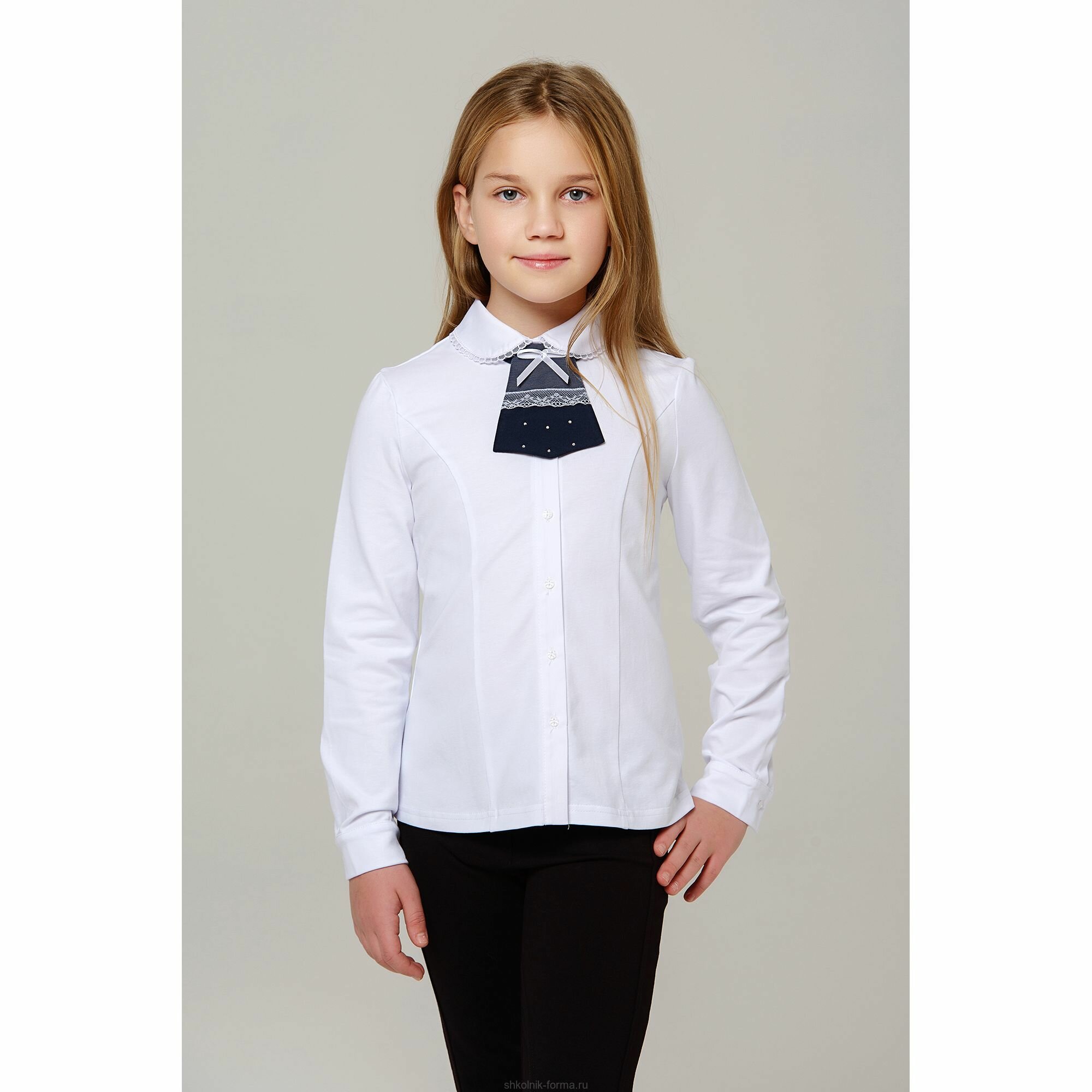 Школьная блуза с галстуком