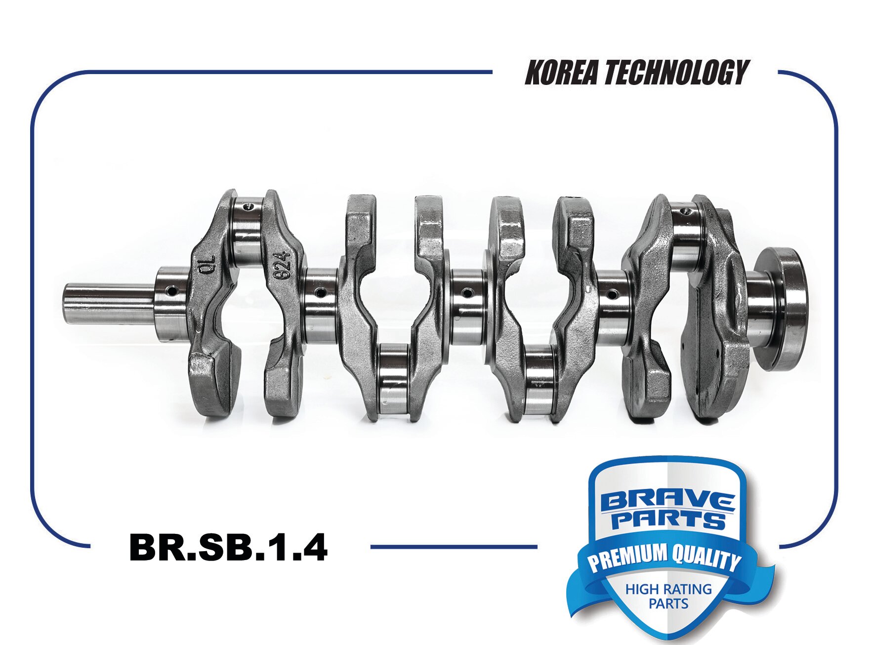 Вал коленчатый для Хендай, Соренто, Оптима, Санта фе арт BRSB14 Brave