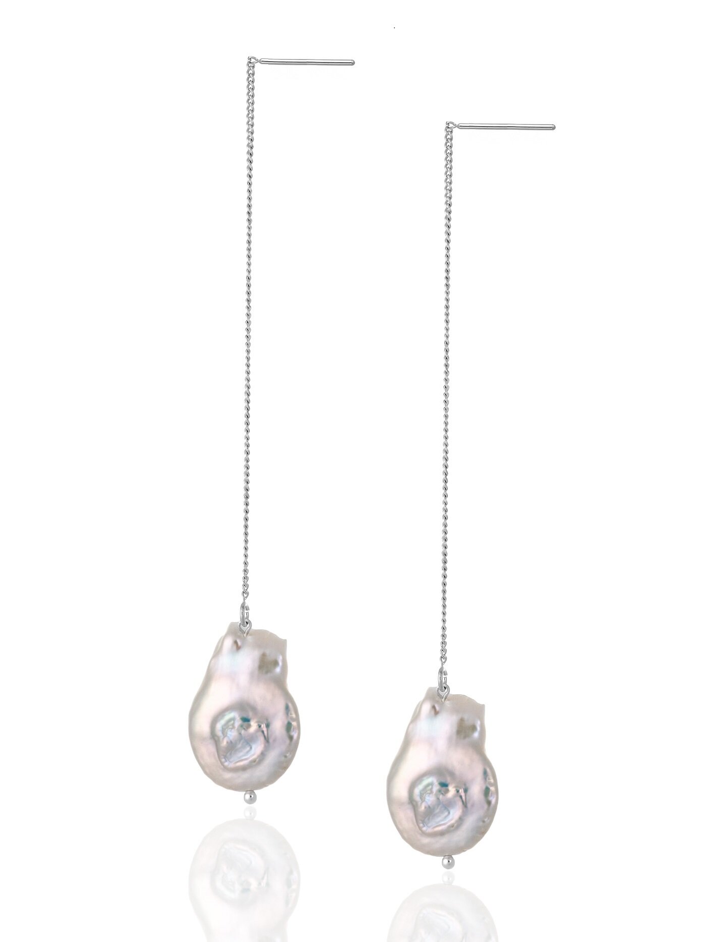 Серьги с подвесками L'attrice, жемчуг барочный