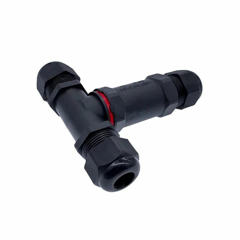 IP68 Электрический кабель T-образный ответвитель водонепроницаемые разъемы 32A 450V линейный провод сальник муфта разъем