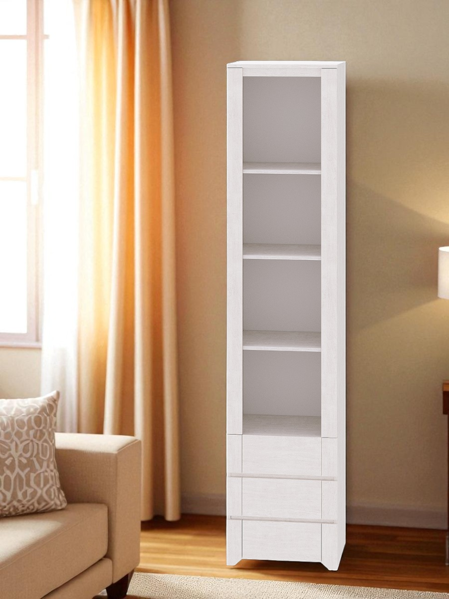 Шкаф стеллаж для книг и игрушек Шкаф открытый с полками и ящиками узкий