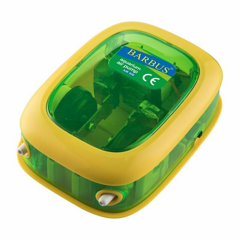 Аквариумный компрессор Barbus AIR 009, 330 л/ч, 2 канала — тихая аэрация для аквариумов до 150 литров