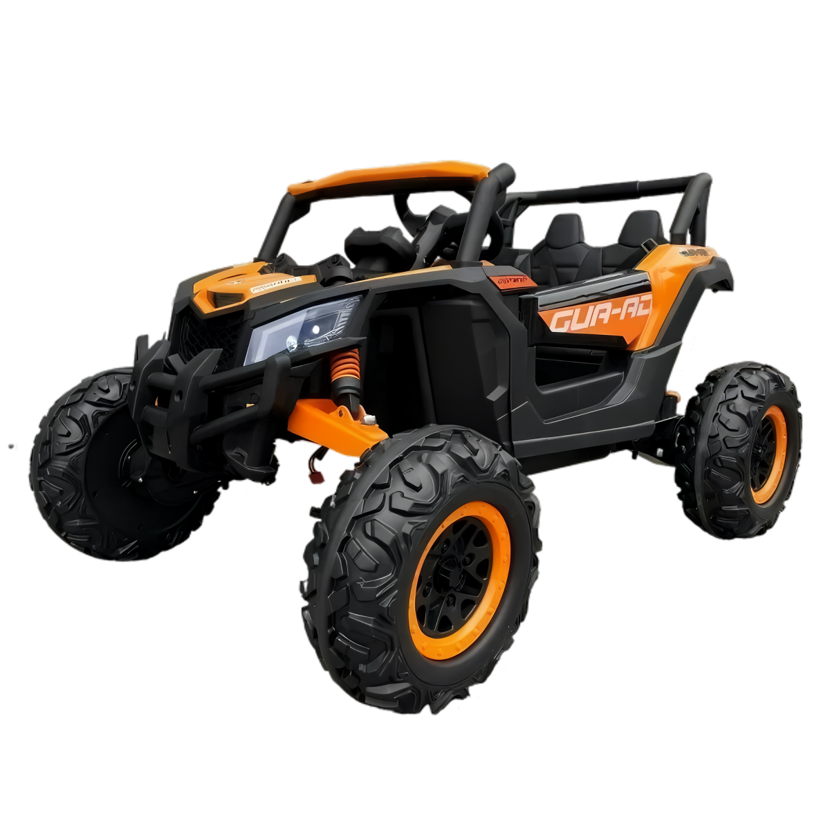 Электромобиль "Багги" YKE4953, 2 места, 4WD, черный/оранжевый