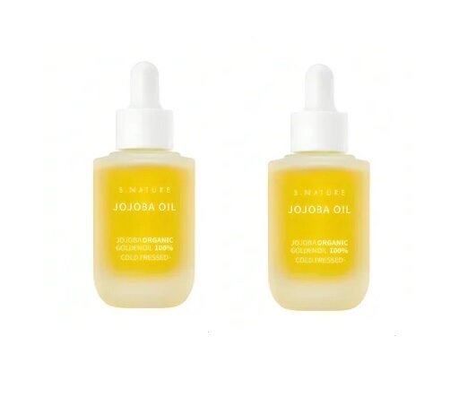 Масло S.Nature для тела JOJOBA OIL, с экстрактом жожоба, 30мл, 2 шт