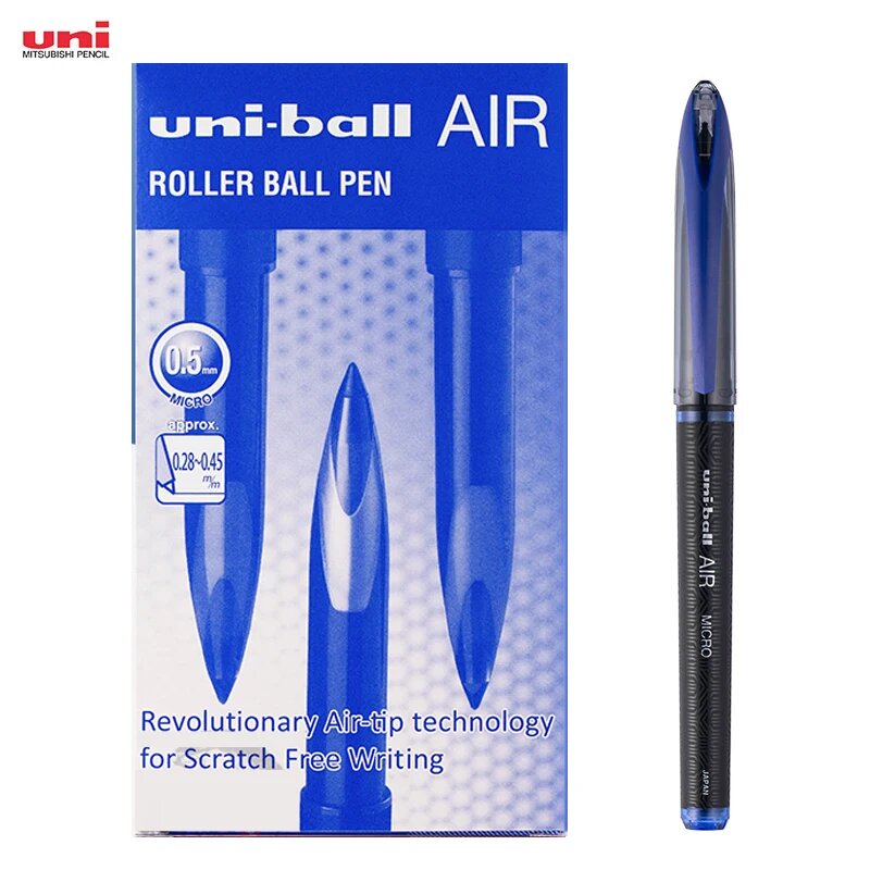 Гелевая ручка uni-ball Air Micro UBA-188M, синий, 12 шт