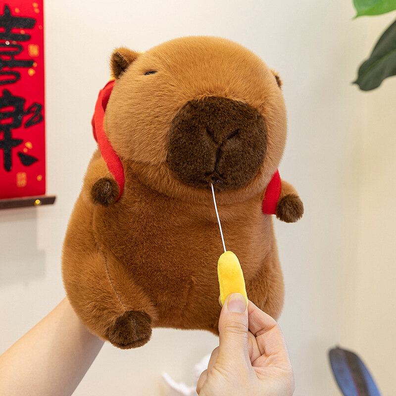 Трансграничная плюшевая игрушка серии Капибара Капибара Капибара с картофелем фри_40cm