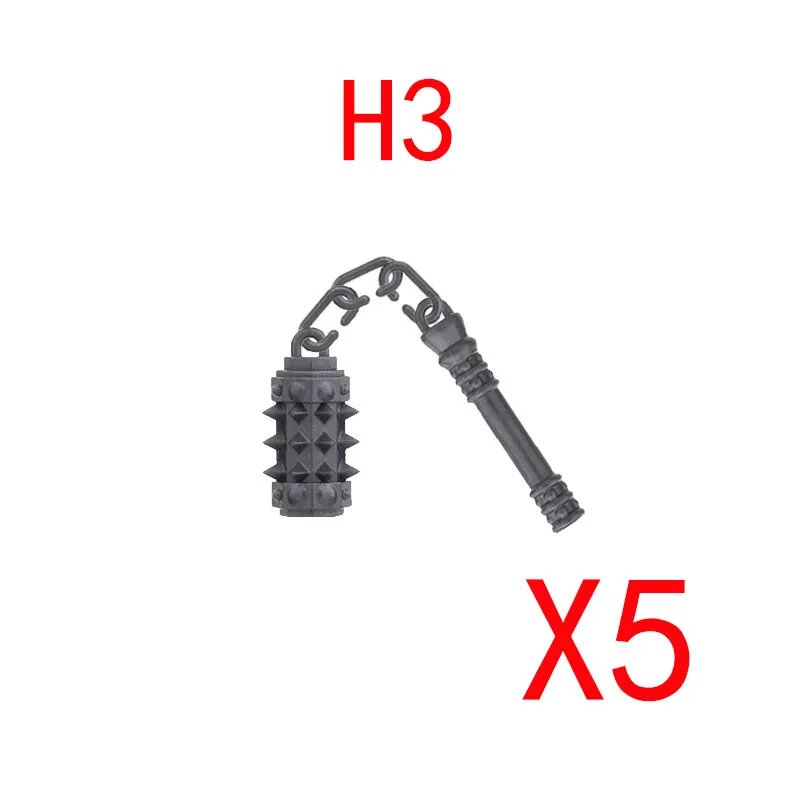 Конструктор BRICKPANDA, оружие H3-5PCS, серый