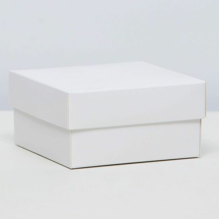 Коробка складная, крышка-дно, белая, 10 х 10 х 5 см