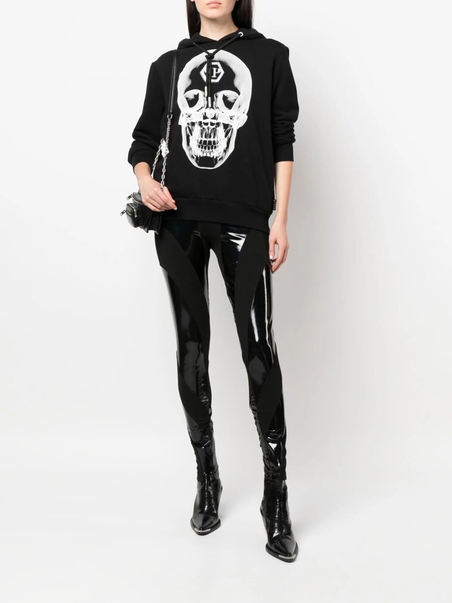 Худи PHILIPP PLEIN Skull, размер XL, , черный — фото 1