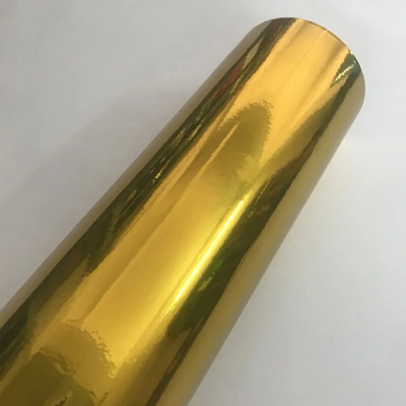 Самоклеящаяся виниловая пленка ПВХ для декорирования Желтый, 30x150cm, Gold